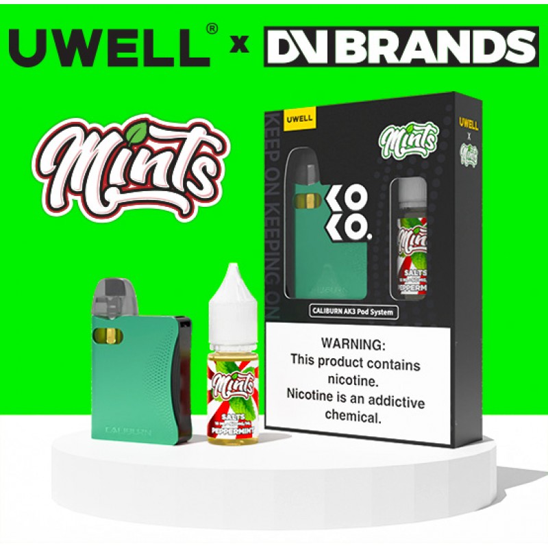 Mints Salt x Uwell Caliburn AK3 - E-Liquid + Device Bundle